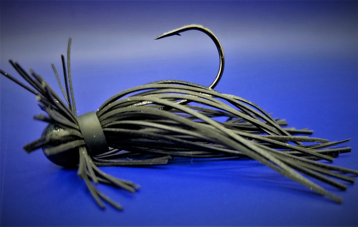 Midnight Stalker Polisher Skirted Finesse Jig - 1/8 Size – Jade's Jigs